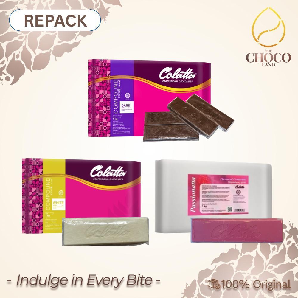 Jual Colatta Professional Dark Chocolate Compound REPACK 200gr 400gr ...