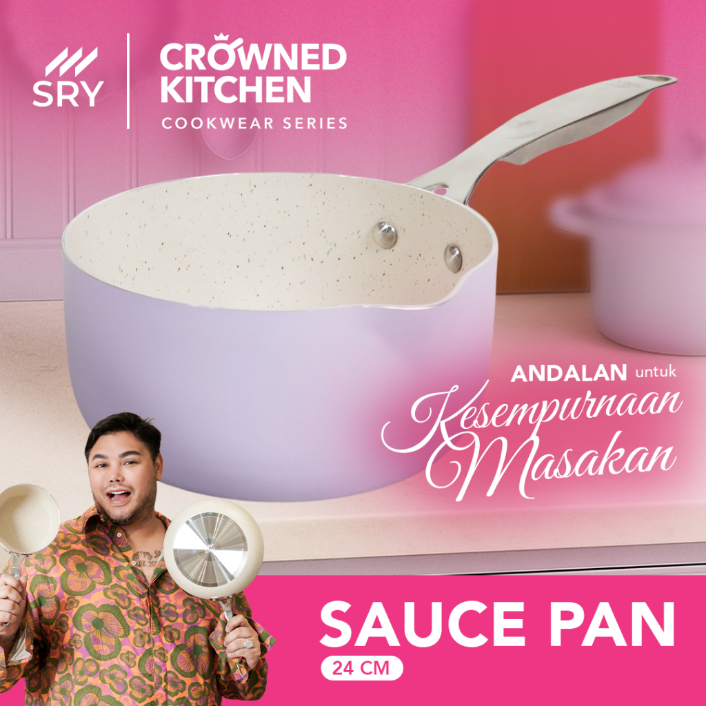 Jual SRY Sauce Pan 16 CM - Crowned Kitchen Cookware Series - Non-Stick ...