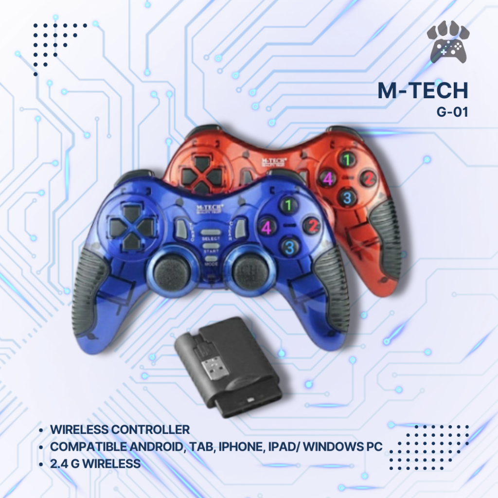 Jual Gamepad Single Getar Wireless TURBO M-tech G-01 - M Tech G01 ...