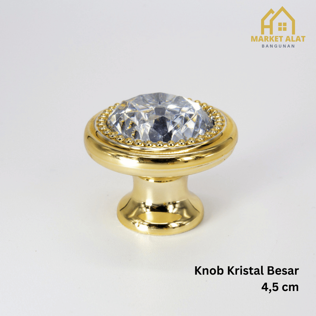 Jual Knob Laci Kristal Besar 4,5 cm / Kabinet Mewah Model 8026 (Akrilik) / Knop Kristal Bulat ...