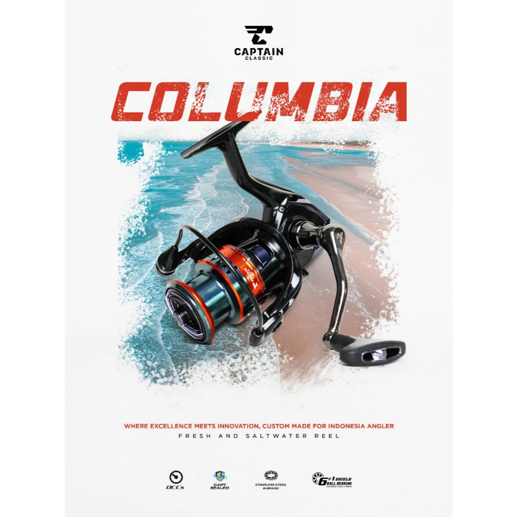 Jual Reel Captain Columbia Power Handle | Shopee Indonesia