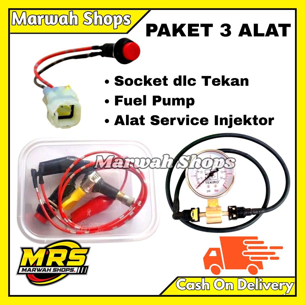Jual Alat ukuran tekanan fuelpump motor injeksi + alat Servis injektor ...