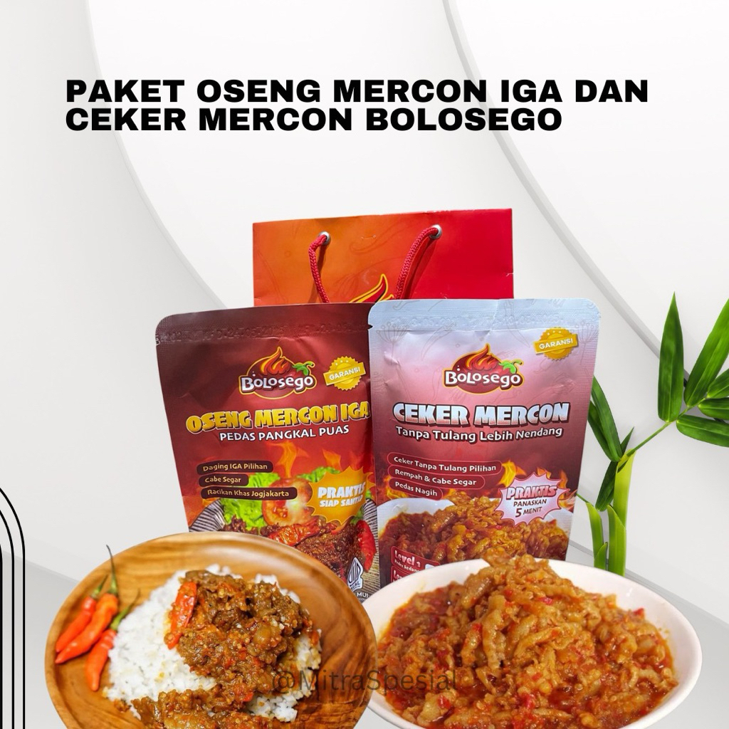Jual PAKET Oseng Mercon Iga (1) + Ceker Mercon (1) Bolosego | Shopee ...