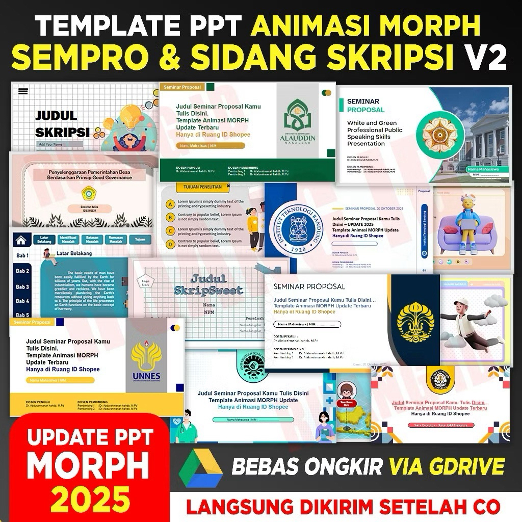 Jual Template Presentasi PPT Sidang Skripsi Sempro Animasi Aesthetic PowerPoint | Shopee Indonesia