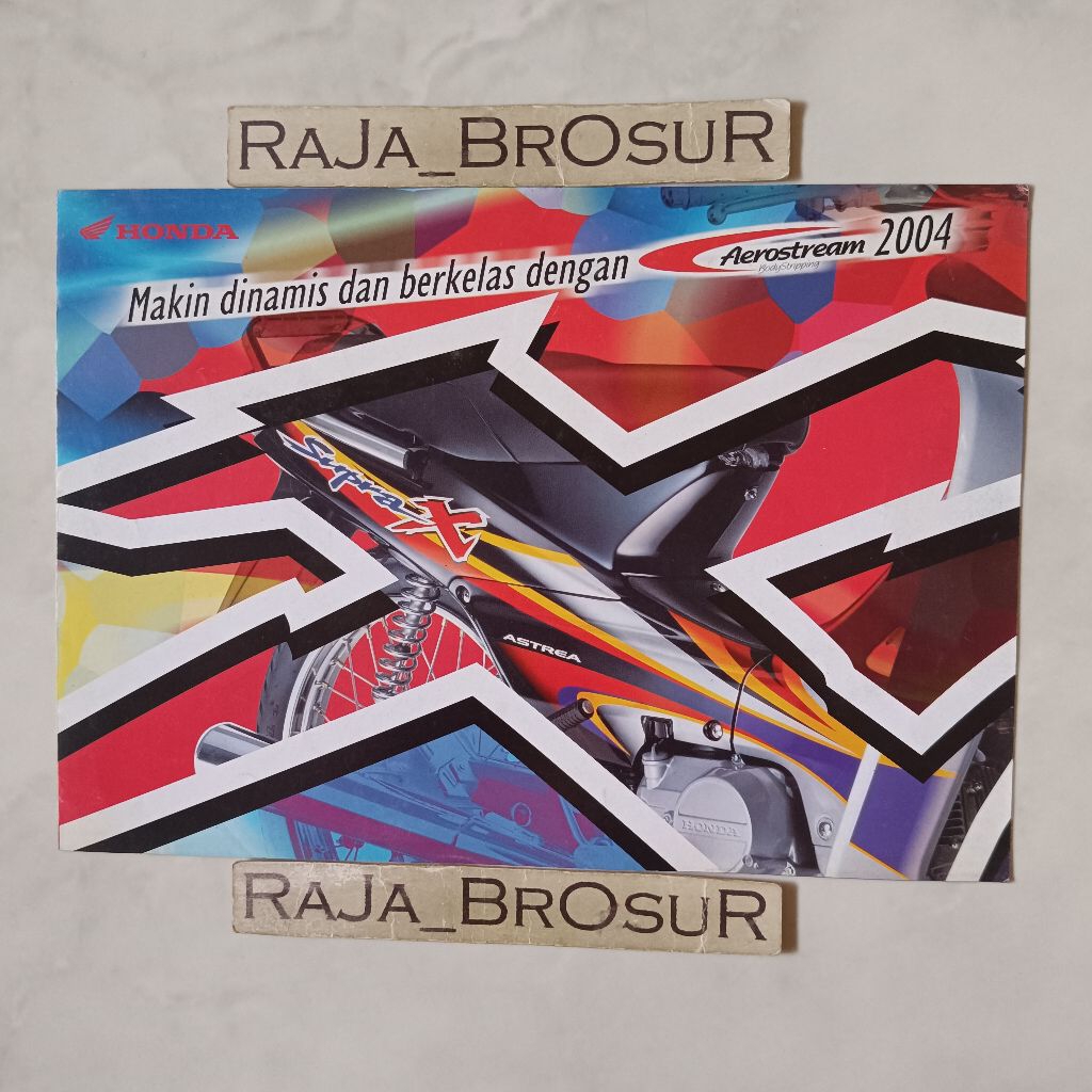 Jual Poster brosur katalog leaflet Honda Astrea Supra X 2004 | Shopee Indonesia
