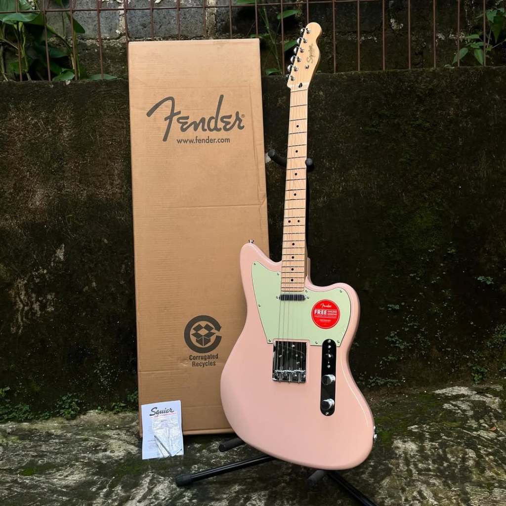 Jual BRAND NEW Squier Paranormal Offset Telemaster Telecaster Jazzmaster Shell Pink | Shopee ...