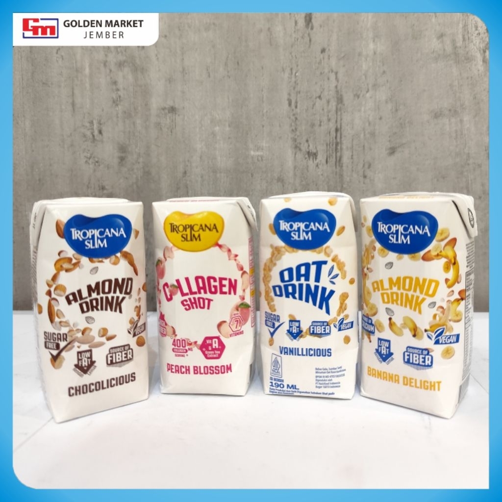 Jual Tropicana slim oat drink / almond drink 190ml | Shopee Indonesia