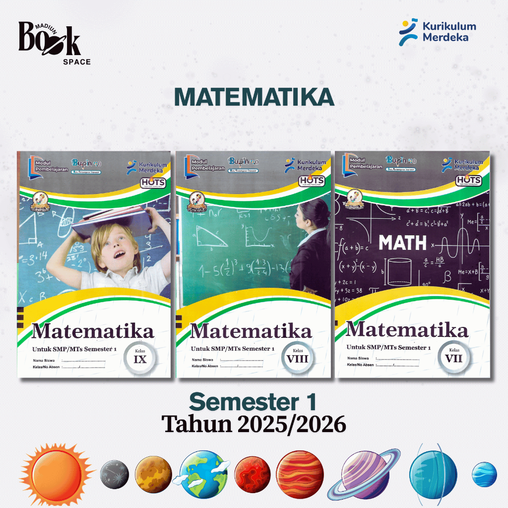Jual LKS MATEMATIKA Smp Kelas 7 8 9 Kurikulum Merdeka Semester 1 Tahun 2025/2026 Terbaru Bupin ...