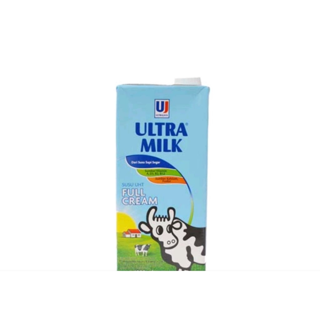 Jual SUSU ULTRA MILK FULLCREAM 1LT | Shopee Indonesia