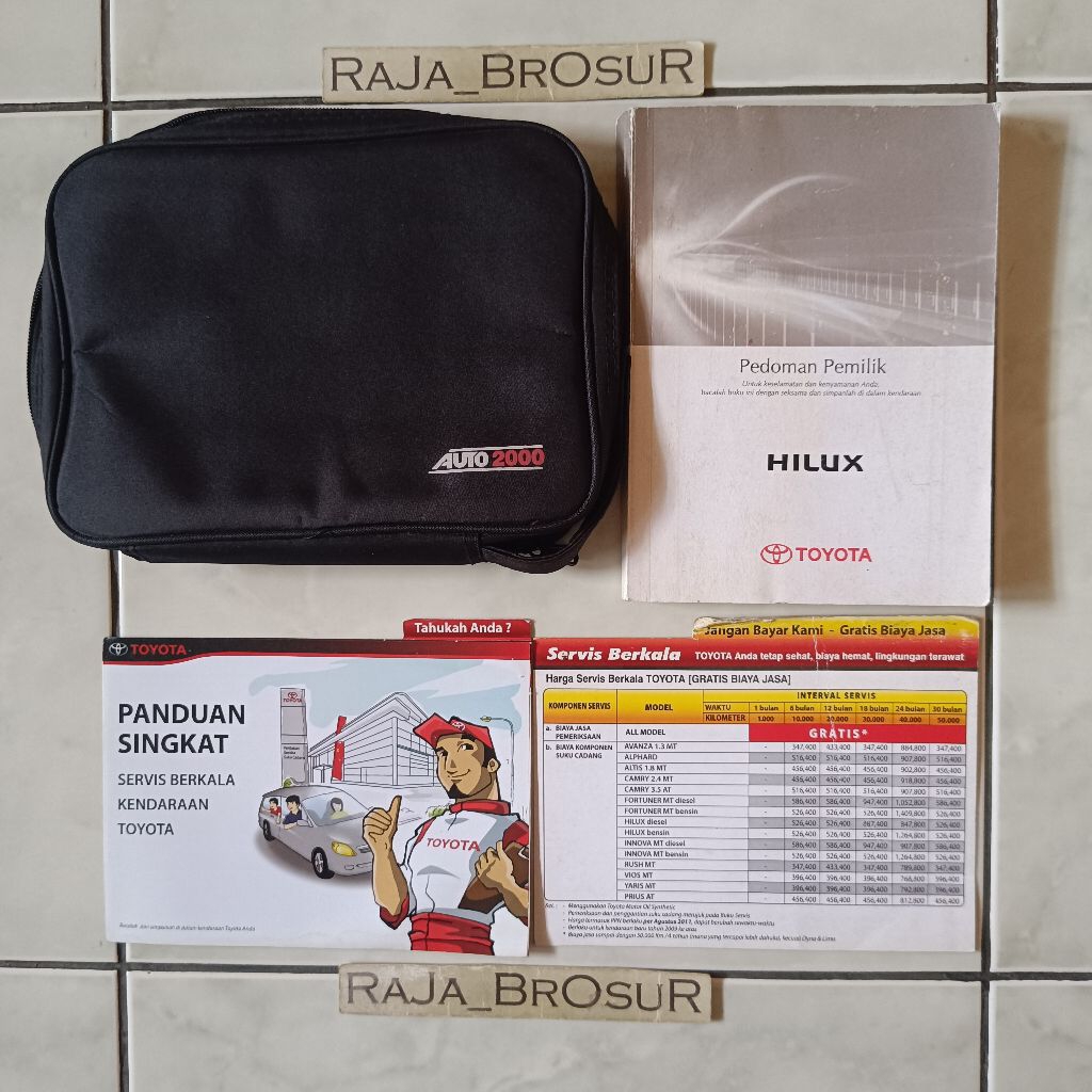 Jual Buku pedoman pemilik Manual book Toyota Hilux Single Double Cabin ...