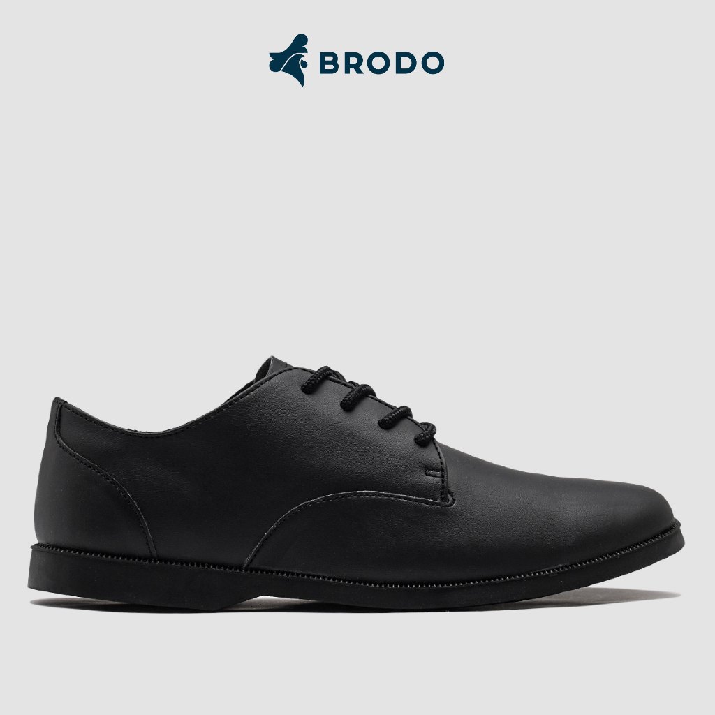 Jual BRODO Bandung - Sepatu Nero Eco Padma Full Black | Shopee Indonesia
