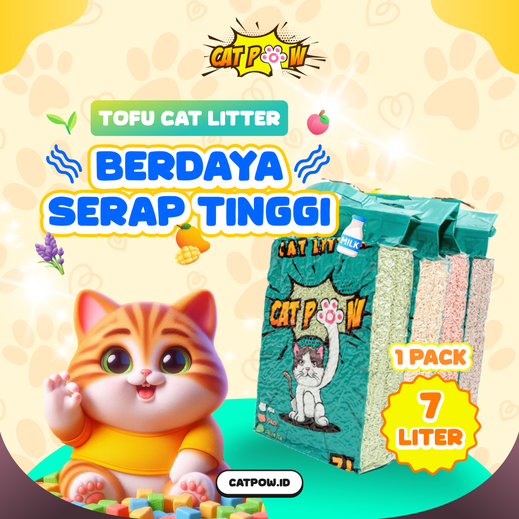 Jual Tofu Cat Litter Wangi – Pasir Kucing Gumpal Cepat, Aman & Wangi ...