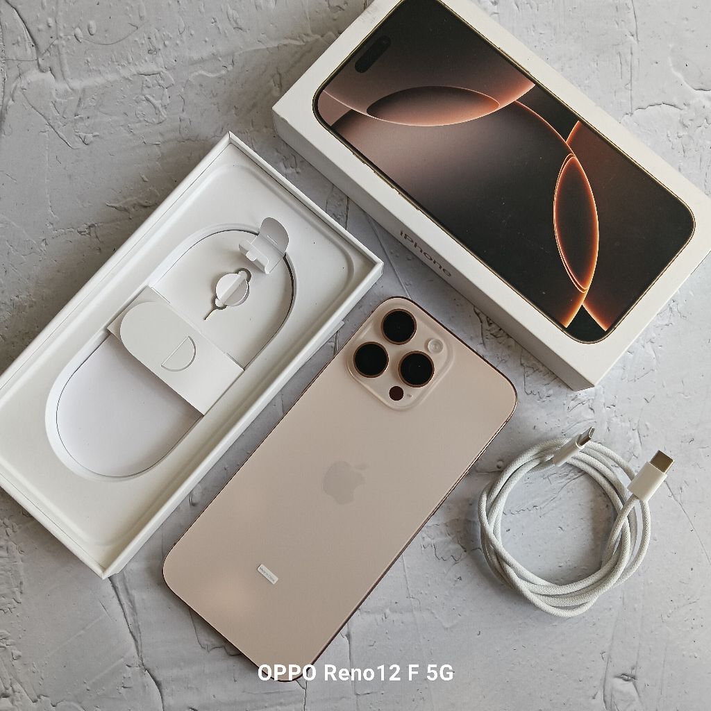 Jual iPhone 16 Pro max iBox - 256Gb | 2nd | titanium dessert | Shopee ...