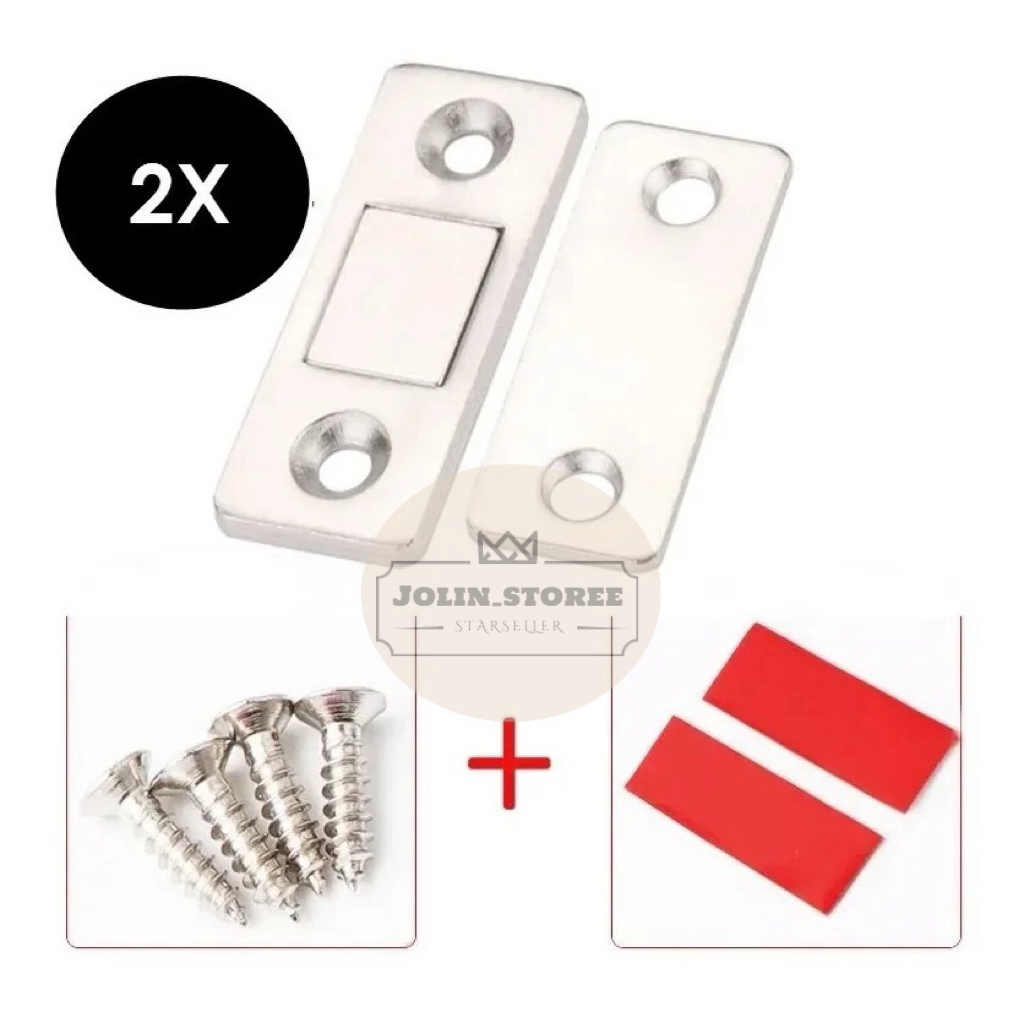 Jual Magnet pintu super kuat penutup pintu lemari magnet magnetic door ...