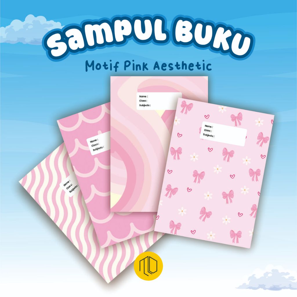 Jual Sampul Buku Motif Pink Aesthetic - Sampul Buku Tulis Aesthetic Isi ...