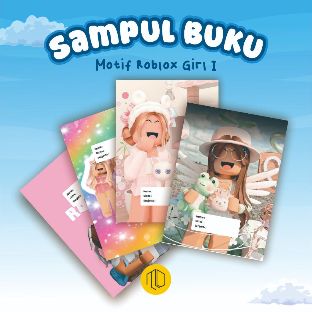 Jual Sampul Buku Roblox Girl Part 1 Isi 10 PCS - Sampul Buku Tulis ...