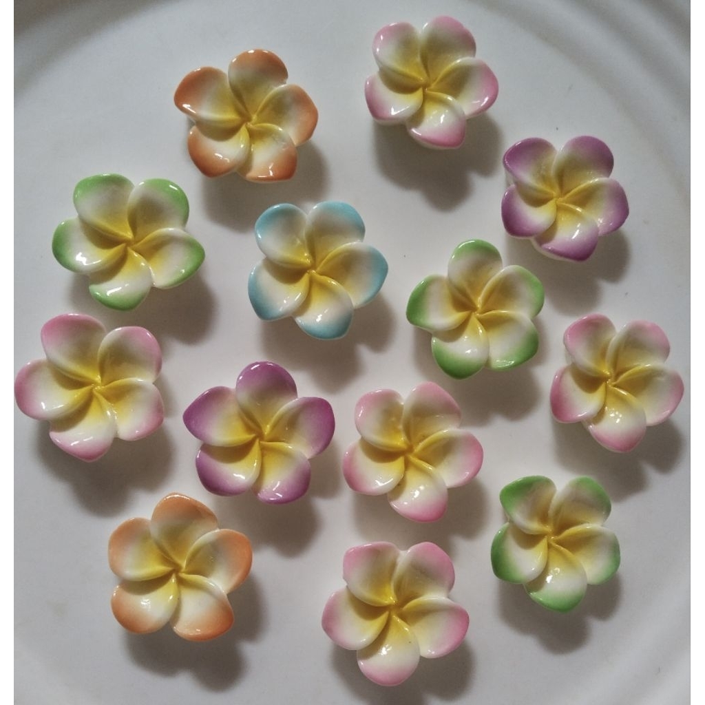 Jual manik resin clay motif bunga kamboja isi 100 pcs | Shopee Indonesia