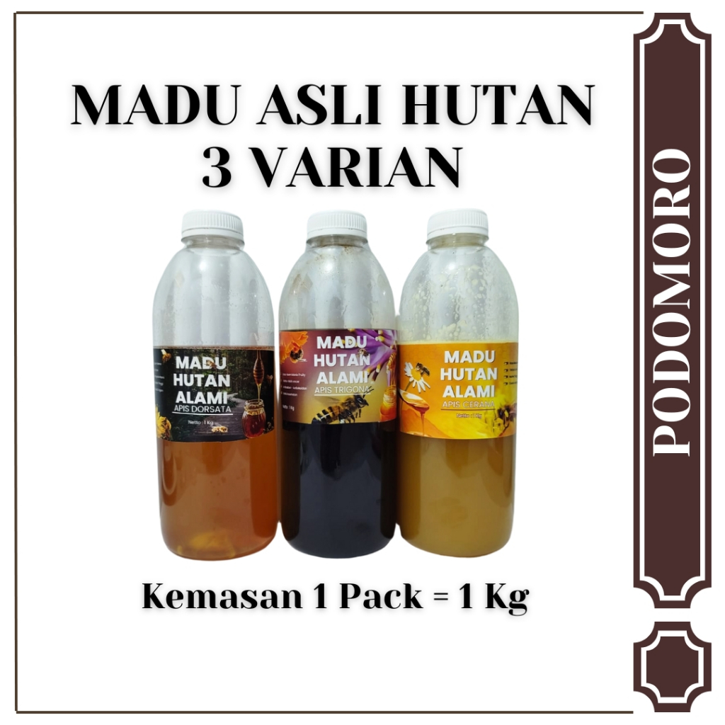 Jual Madu Hutan Asli - 3 Varian Madu - Madu Apis Cerana / Apis Dorsata ...