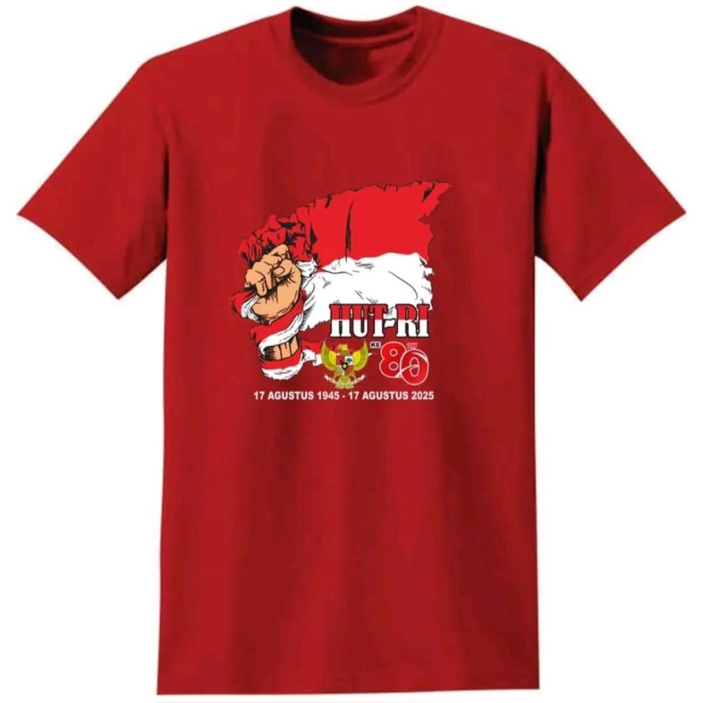 Jual KAOS HUT RI KE 80 II PANITIA 17 AGUSTUS 2025// DIRGAHAYU INDONESIA | Shopee Indonesia