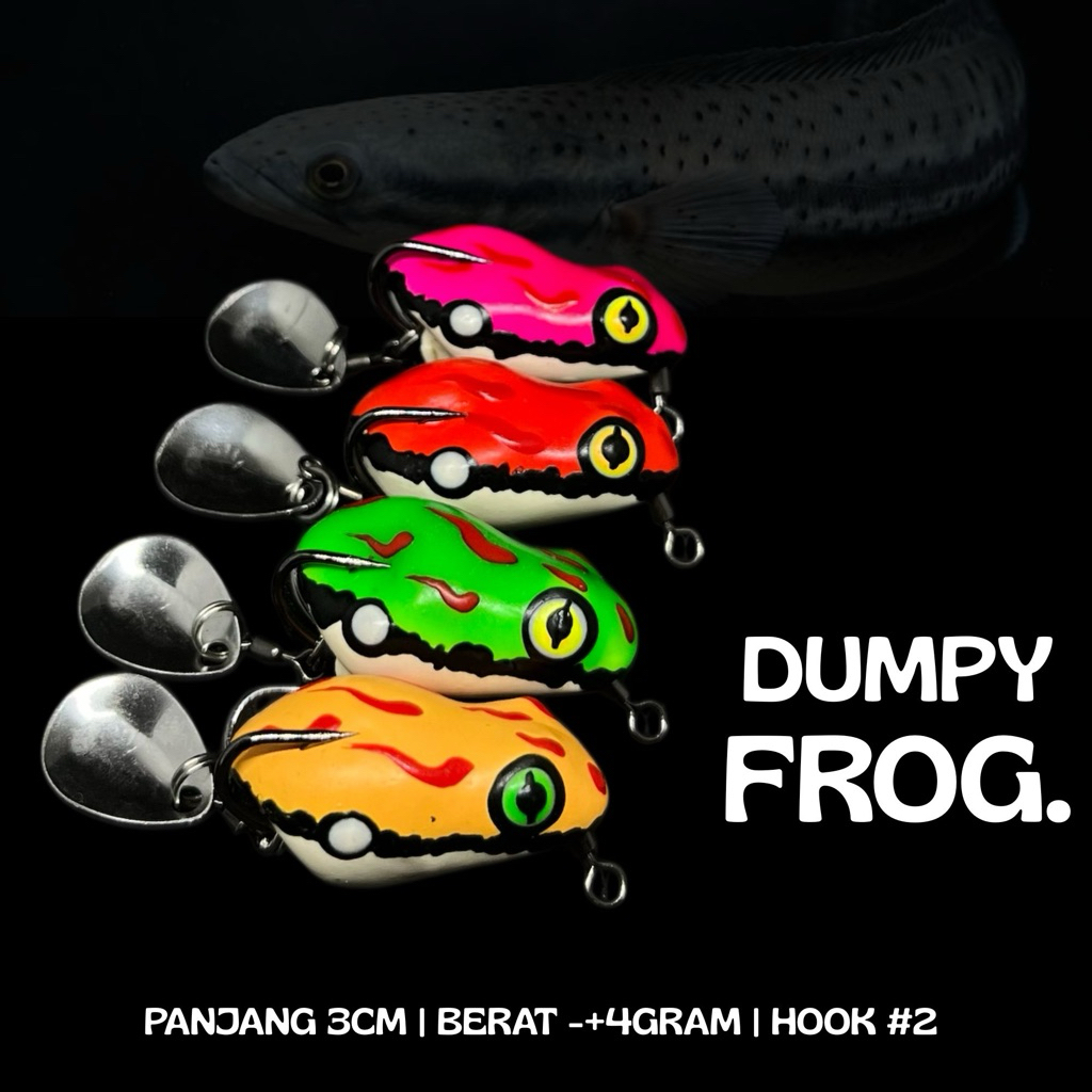 Jual Soft Frog Mini 3cm Waiki Lure DUMPY FROG Snakehead Lure Umpan Casting Gabus Toman Haruan ...