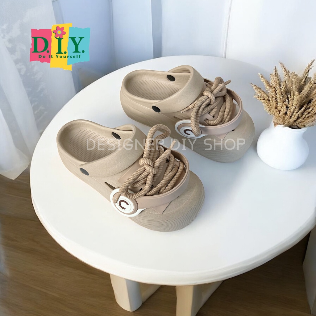 Jual [D.I.Y] Sepatu Sandal Wanita Original Premium Wedges Korea Model ...