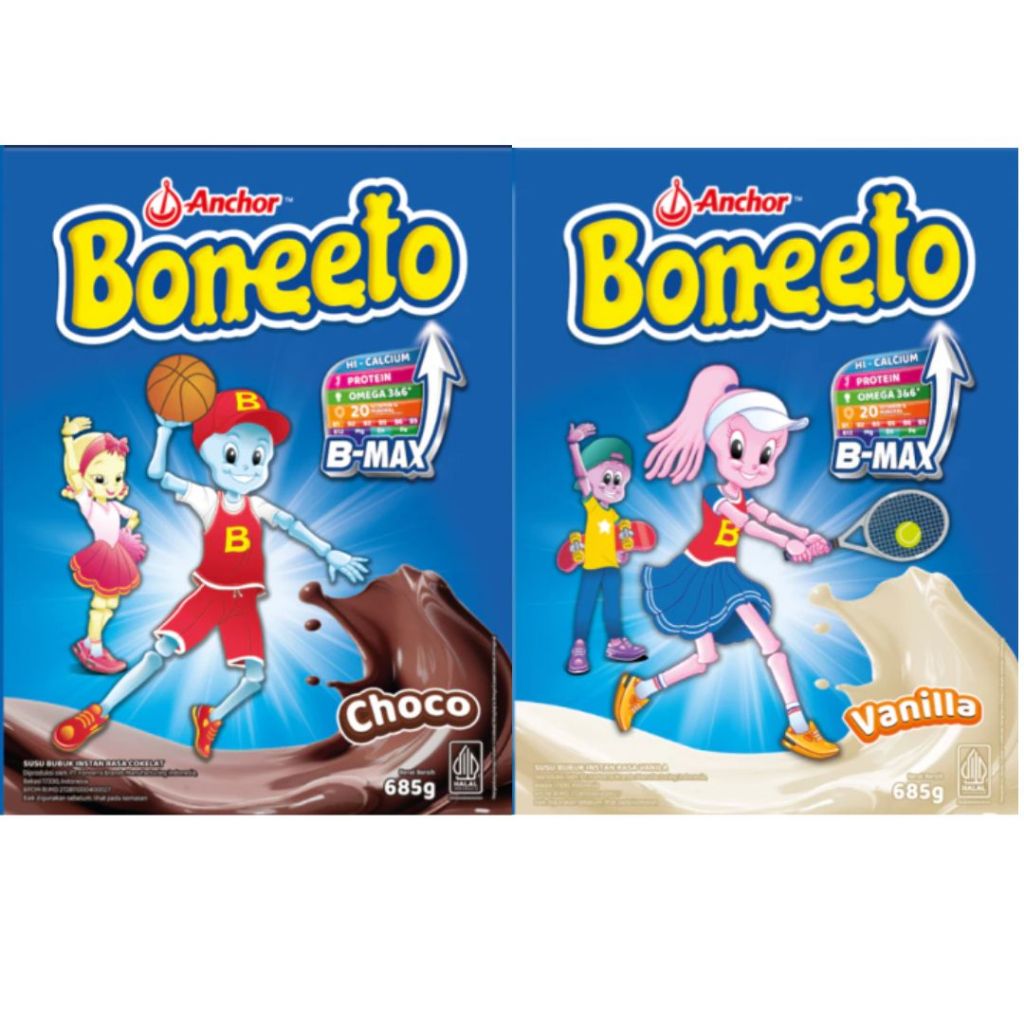 Jual Susu Boneeto 685gr Choco & Vanilla - Nutrisi Pertumbuhan Anak ...