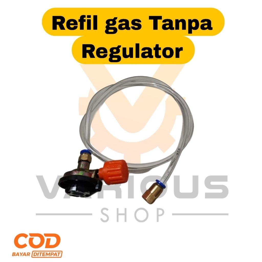 Jual Alat Refil Gas Isi Ulang Gas Portable Kaleng TANPA REGULATOR ...