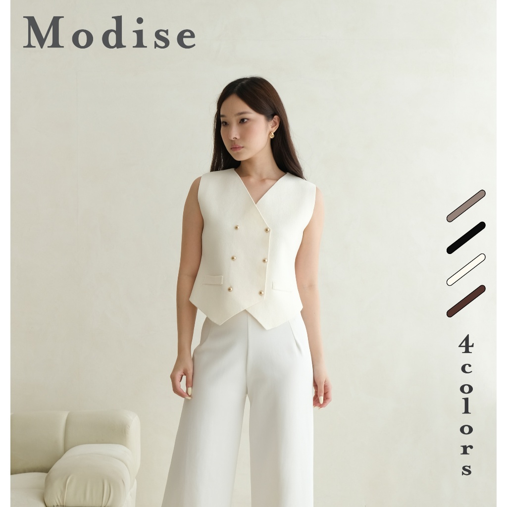 Jual [ Modise ] Lily Compact Knit Vest / Rompi Wanita | Shopee Indonesia