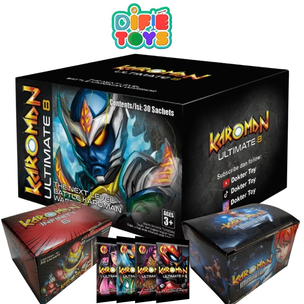 Jual 30 Pcs puzzle karoman victory dan infinity dan IMORTAL 7 ...