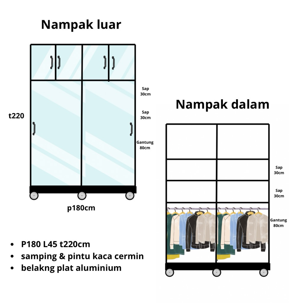 Jual lemari custom | Shopee Indonesia