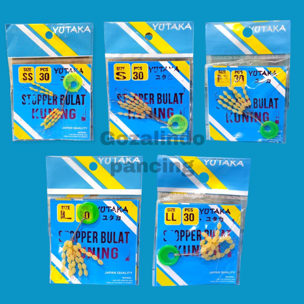 Jual stopper Yutaka model Bulat warna kuning isi 30pcs | Shopee Indonesia