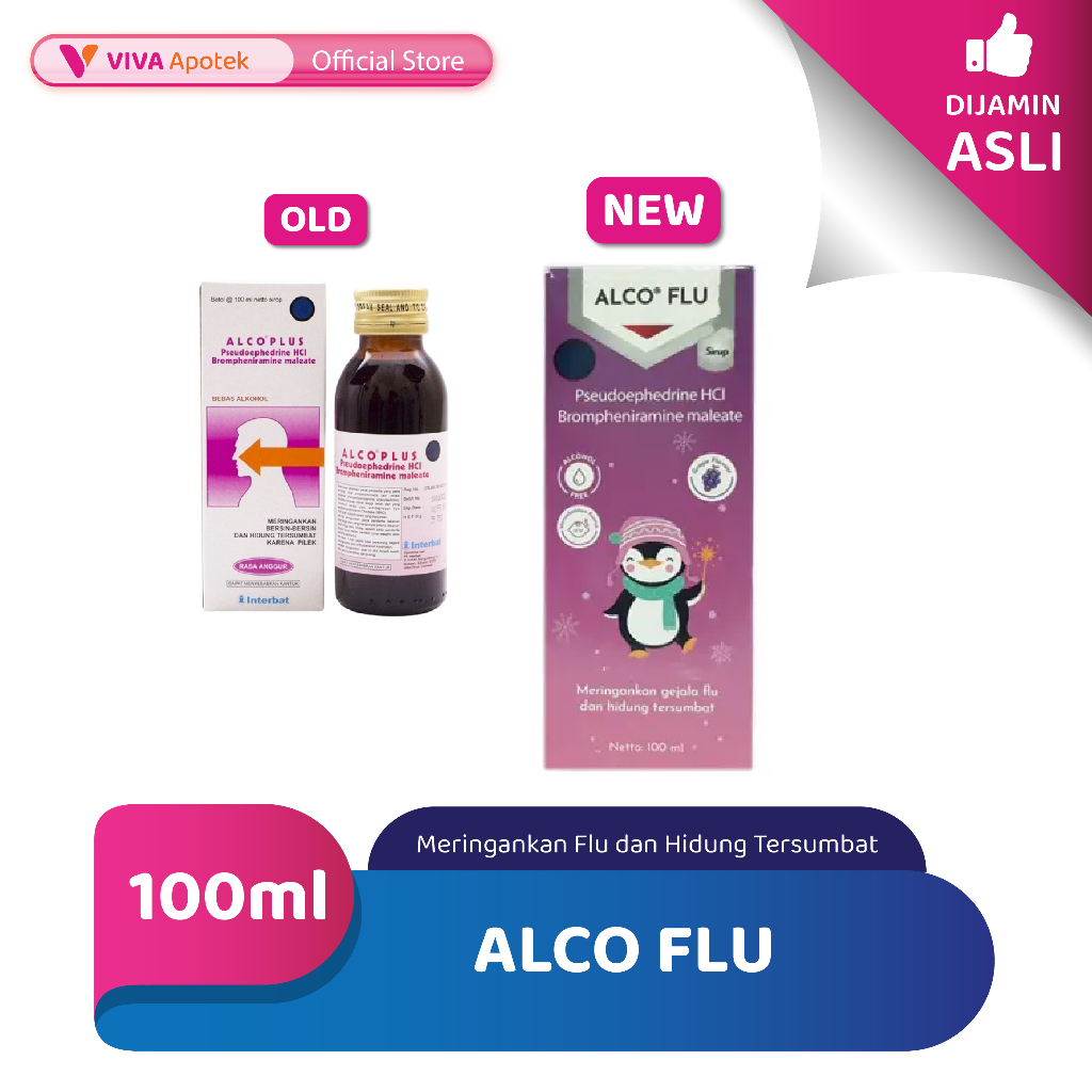 Jual Alco Flu untuk Meringankan Flu dan Hidung Tersumbat (100 ml ...