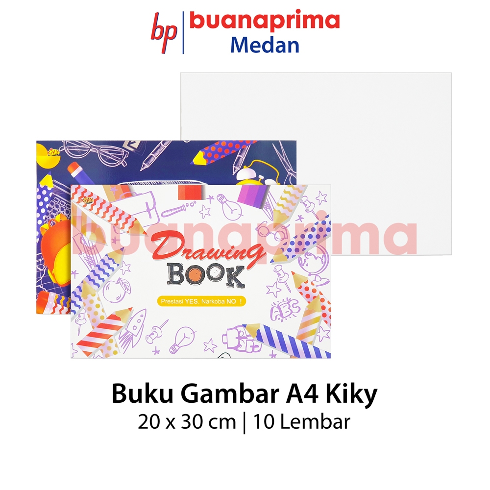 Jual BUKU GAMBAR KIKY A4 Eceran Kertas Tebal Menggambar Drawing Book ...