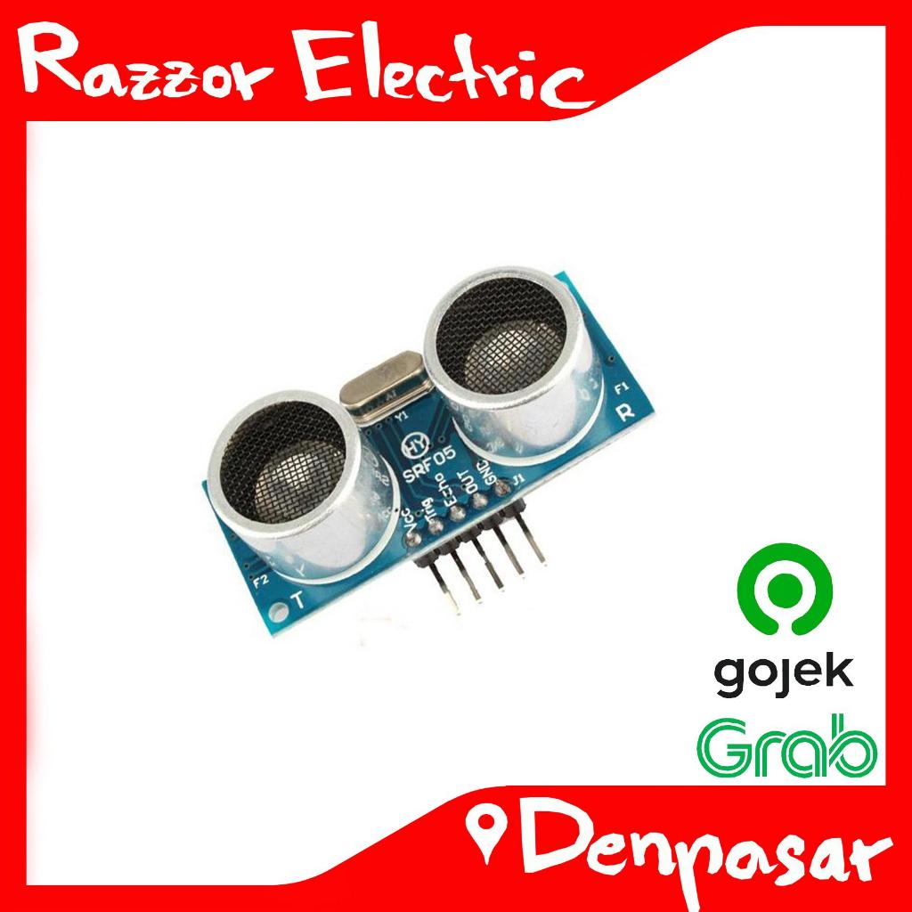 Jual Ultrasonic Sensor Module HY-SRF05 Razzor Electric Denpasar ...