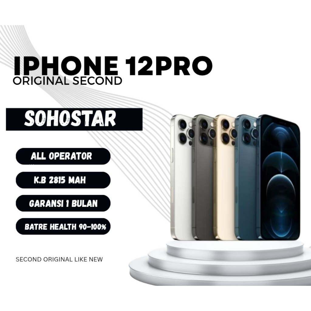 Jual IPHONE 12PRO 128GB 256GB 512GB SECOND LIKE NEW | Shopee Indonesia