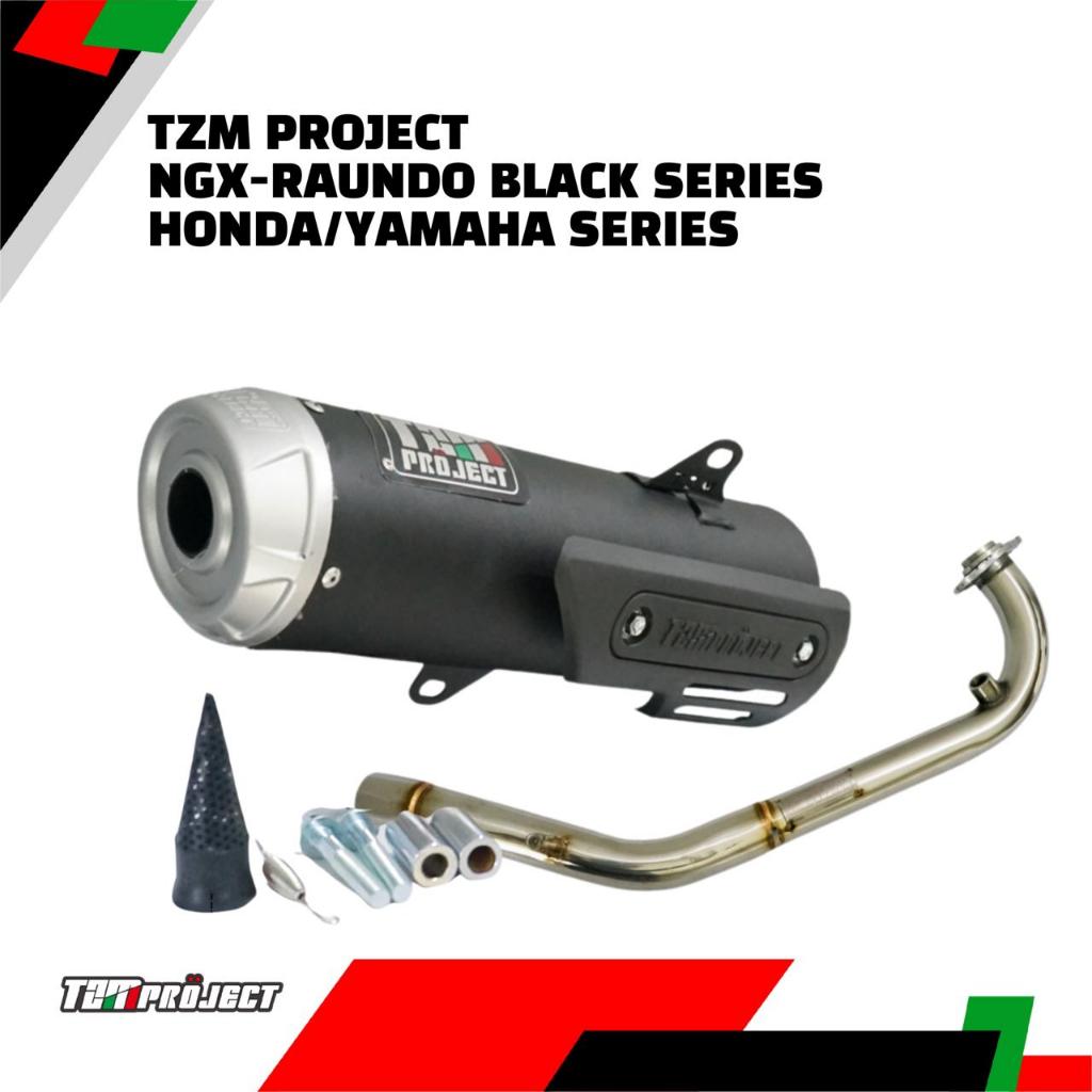 Jual Knalpot TZM Project NGX Raundo Racing Black Series Yamaha/Honda ...