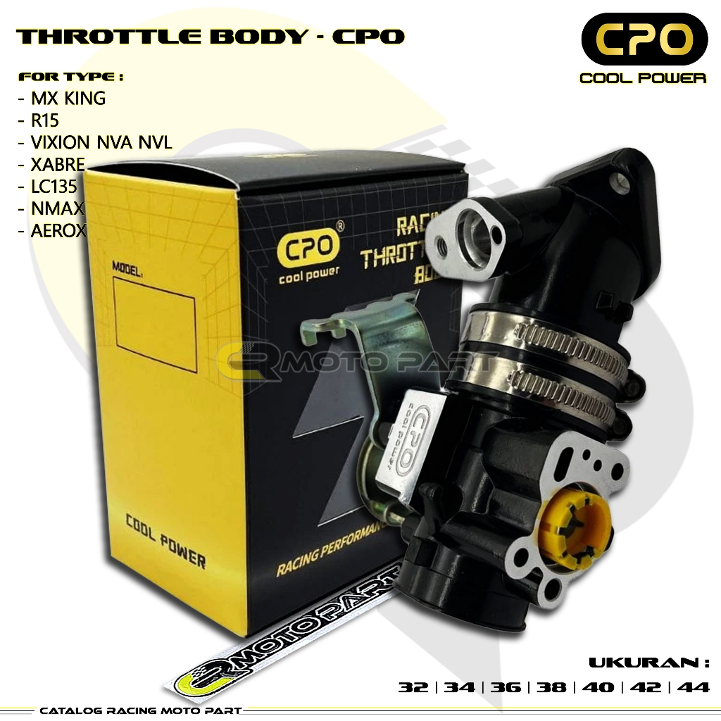 Jual Thorttle Body CPO TB MX KING R15 NVA NVL 30mm 32mm 34mm 36mm ...