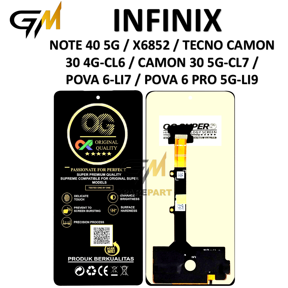Jual LCD TOUCHSCREEN INFINIX NOTE 40 5G / X6852 / TECNO CAMON 30 4G-CL6 ...