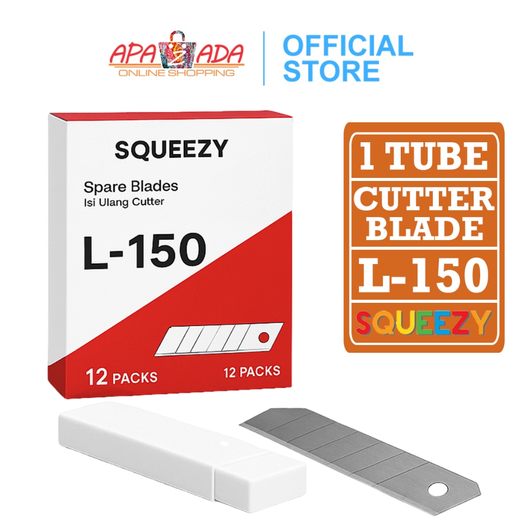 Jual Isi Ulang Pisau Cutter Besar L-150 [1 Tube - 5 Pcs Pisau] / Pisau ...