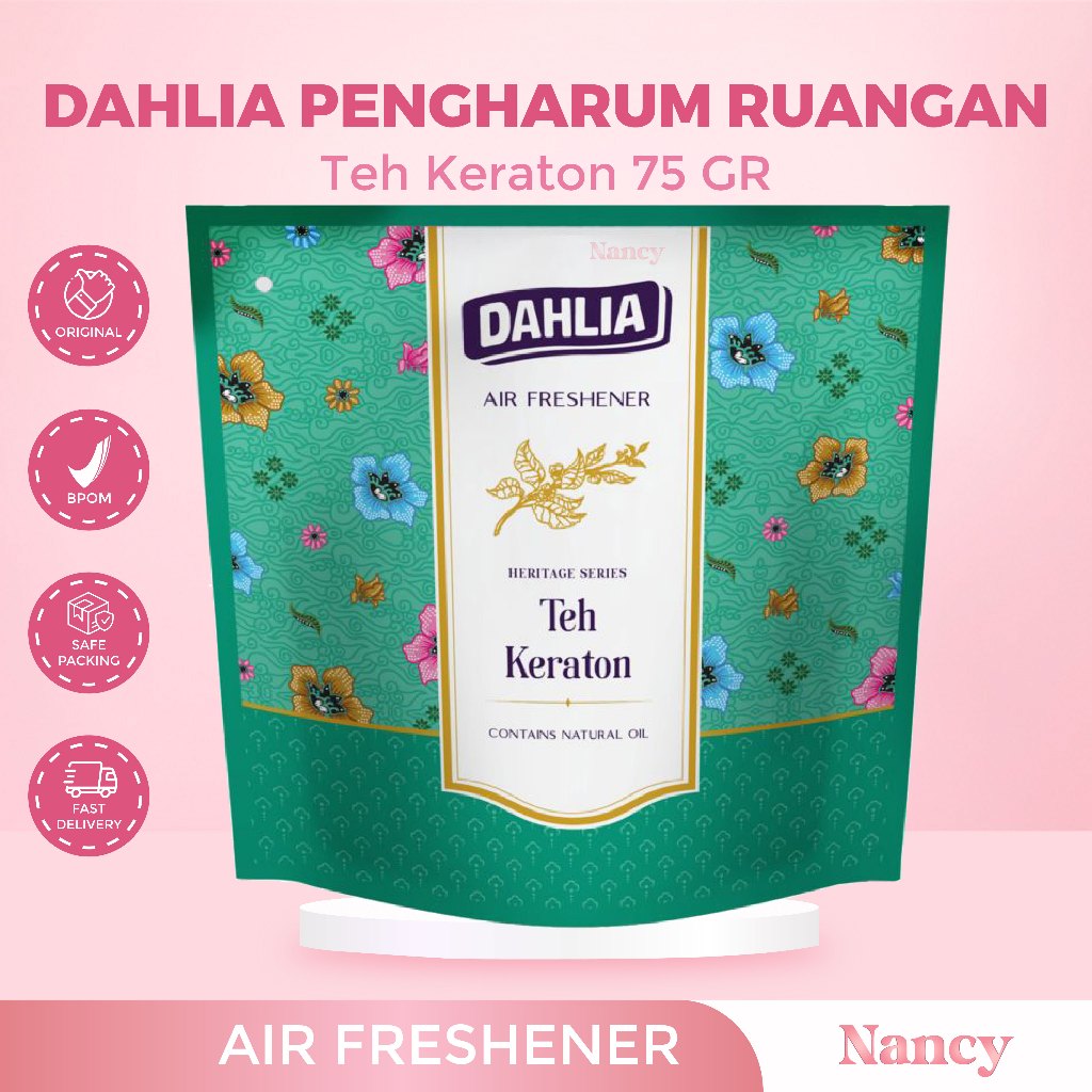 Jual DAHLIA PENGHARUM RUANGAN TEH KERATON AIR FRESHENER 75 GR BPOM ...