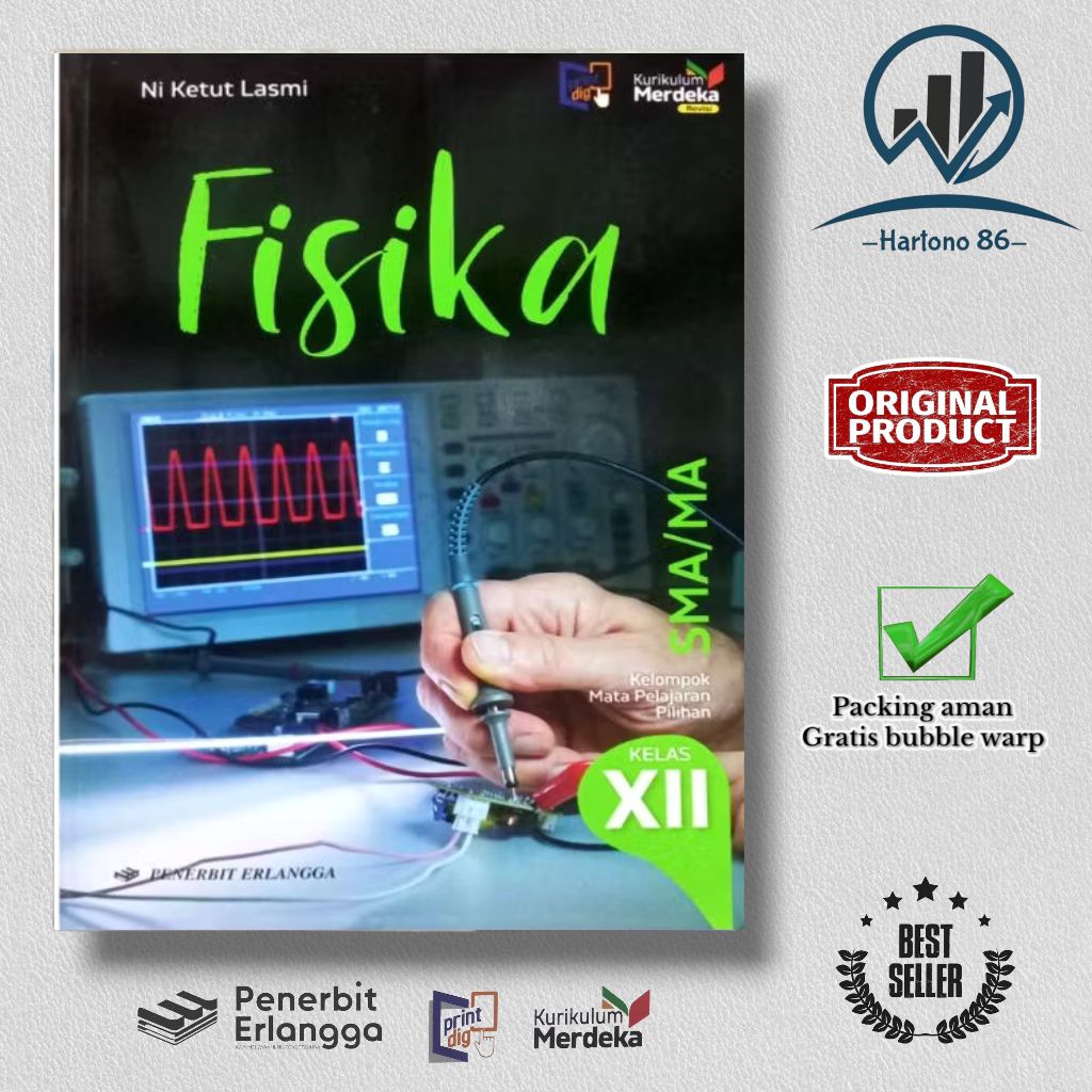Jual Buku Fisika erlangga SMA/MA kelas 12 kurikulum merdeka | Shopee Indonesia