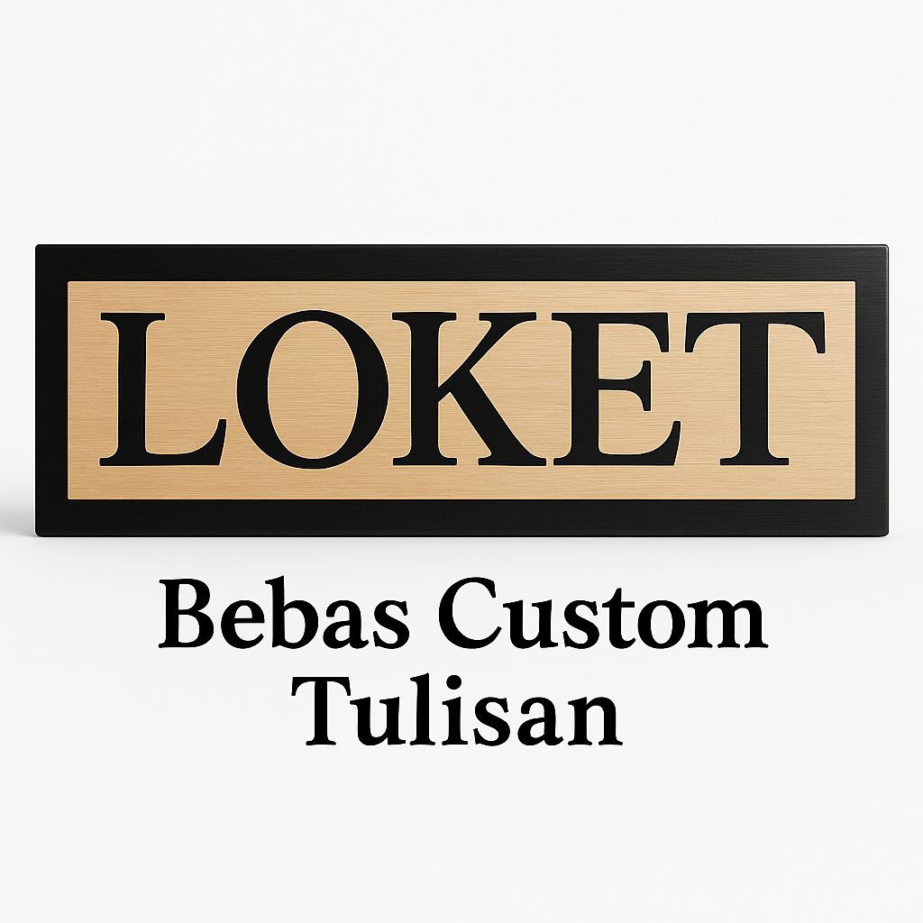 Jual Papan Nama Ruangan Custom – Sign Kayu Plywood 2 Layer Ukuran 10x30 ...
