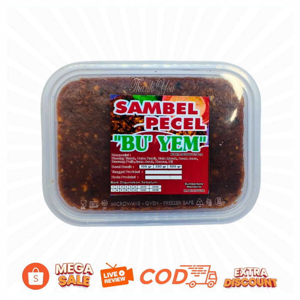 Jual COD Sambel pecel/kacang asli Blitar original | Shopee Indonesia