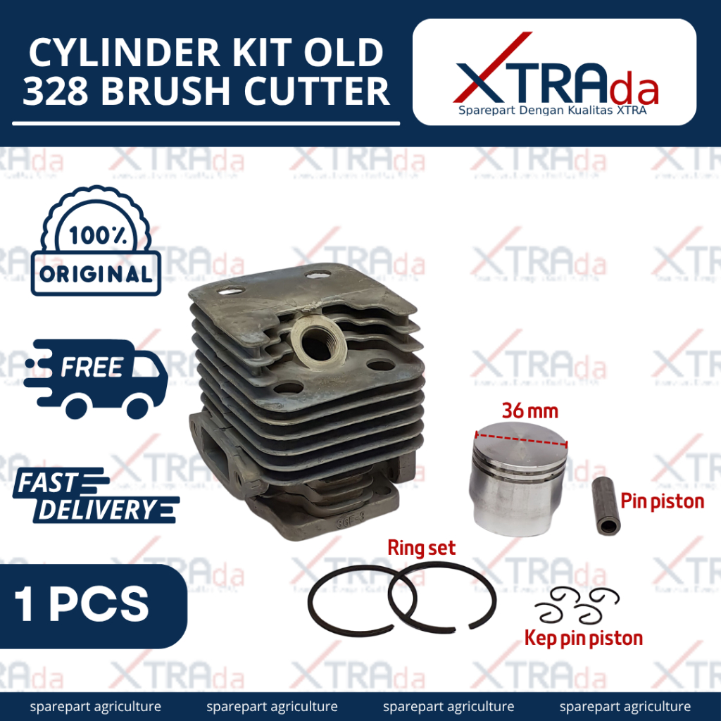 Jual Cylinder Blok Assy Petak Mesin Potong Rumput 2 Tak Brush Cutter ...