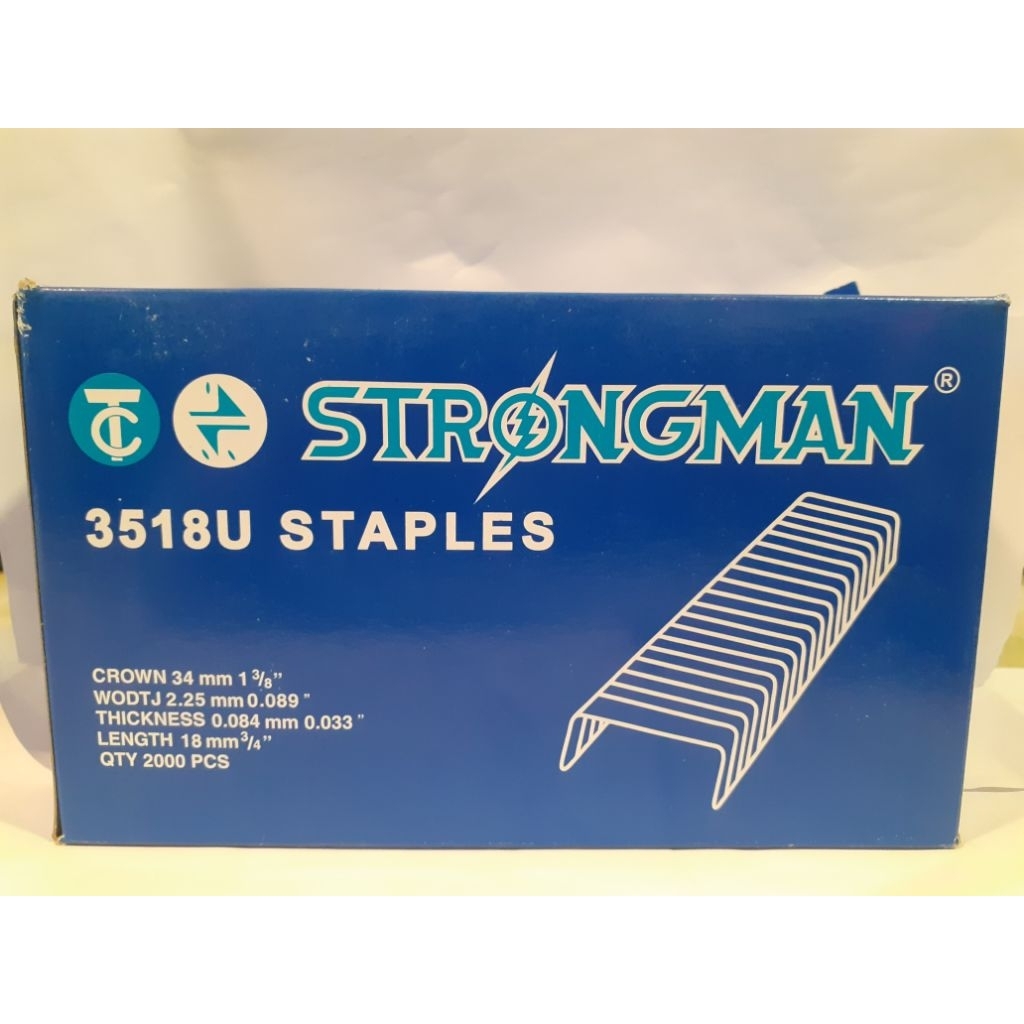 Jual Staples 3518U Strongman isi staples carton karton 18mm | Shopee ...