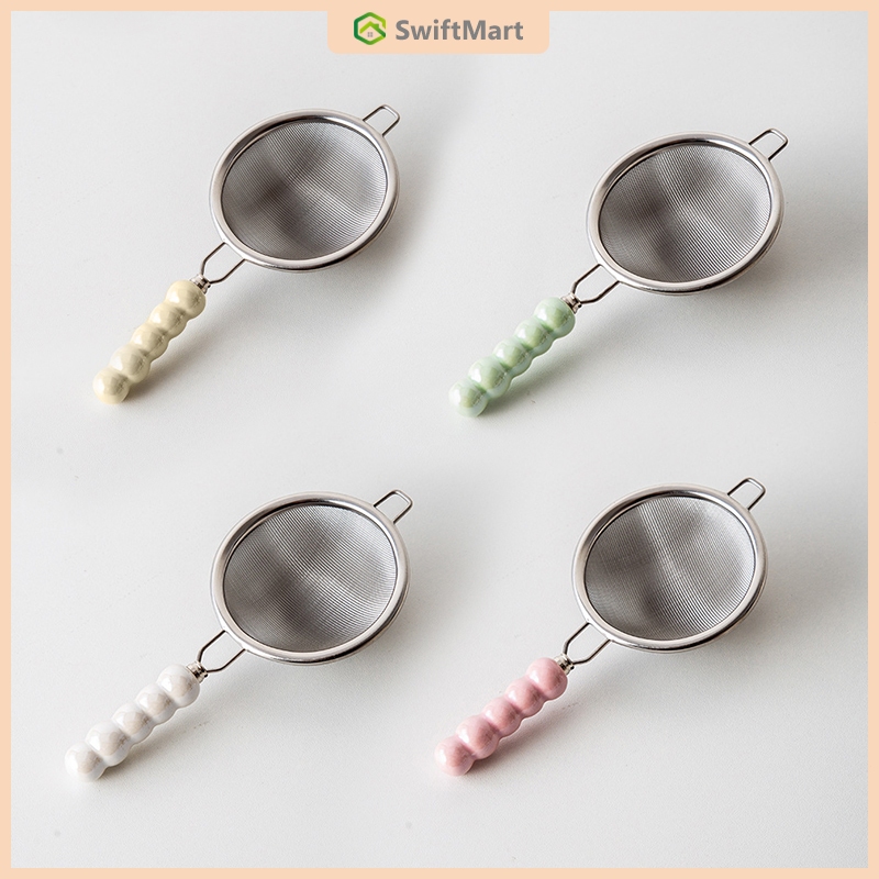 Jual Stainless Strainer / Premium Ceramic Tea Strainer/Cute Tea ...