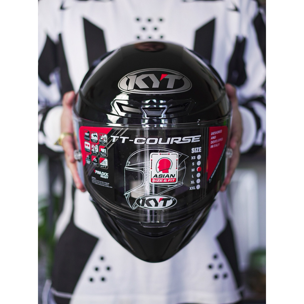 Jual KYT TT Course Solid/Polos | Shopee Indonesia