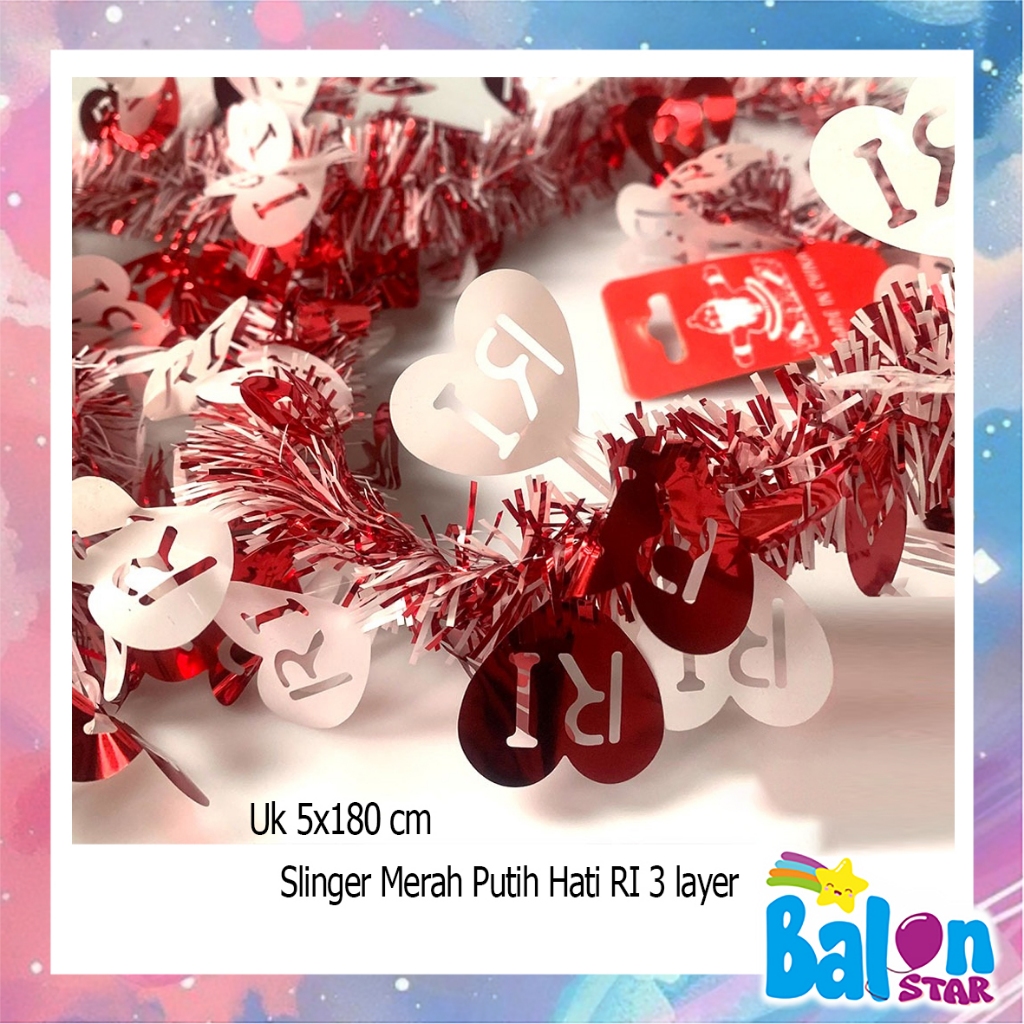 Jual (1Pcs) Slinger Merah Putih 3 Layer, slinger dirgahayu, slinger ...