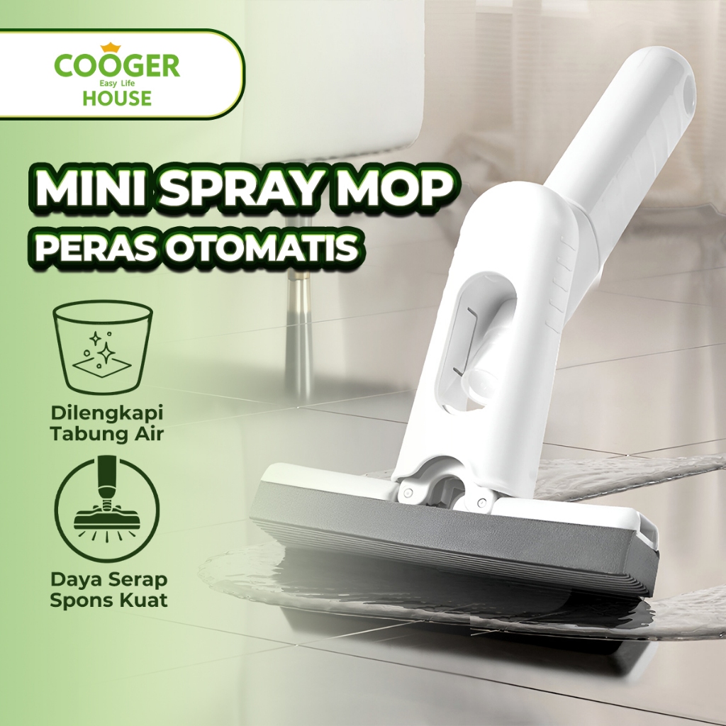 Jual COOGER HOUSE Mini Sponge Mop Spray Portable Otomatis Pel Spons ...