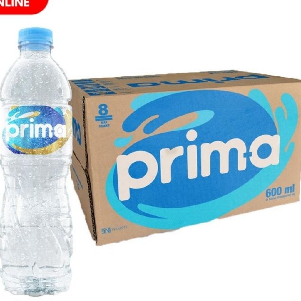 Jual Prima Air Mineral 600 ml ( 1 dus isi 24 ) | Shopee Indonesia